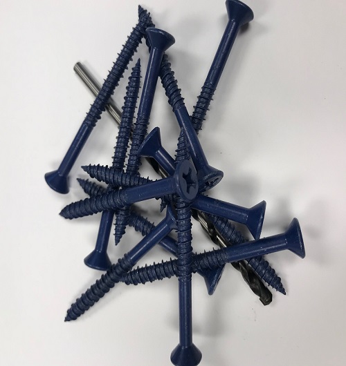 Blue Concrete Screw PFH Phillips Flat Head for Masonry – Direct Metals