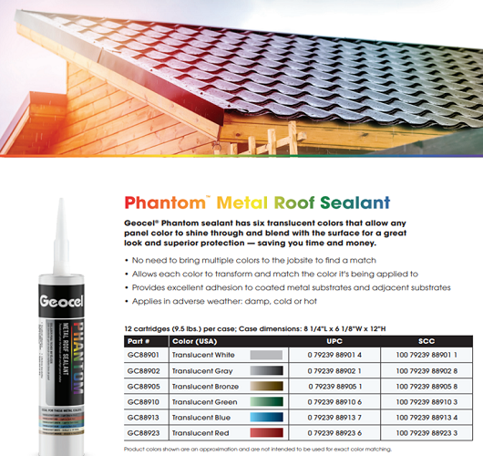Geocel Phantom Color Match Translucent Sealant – Direct Metals
